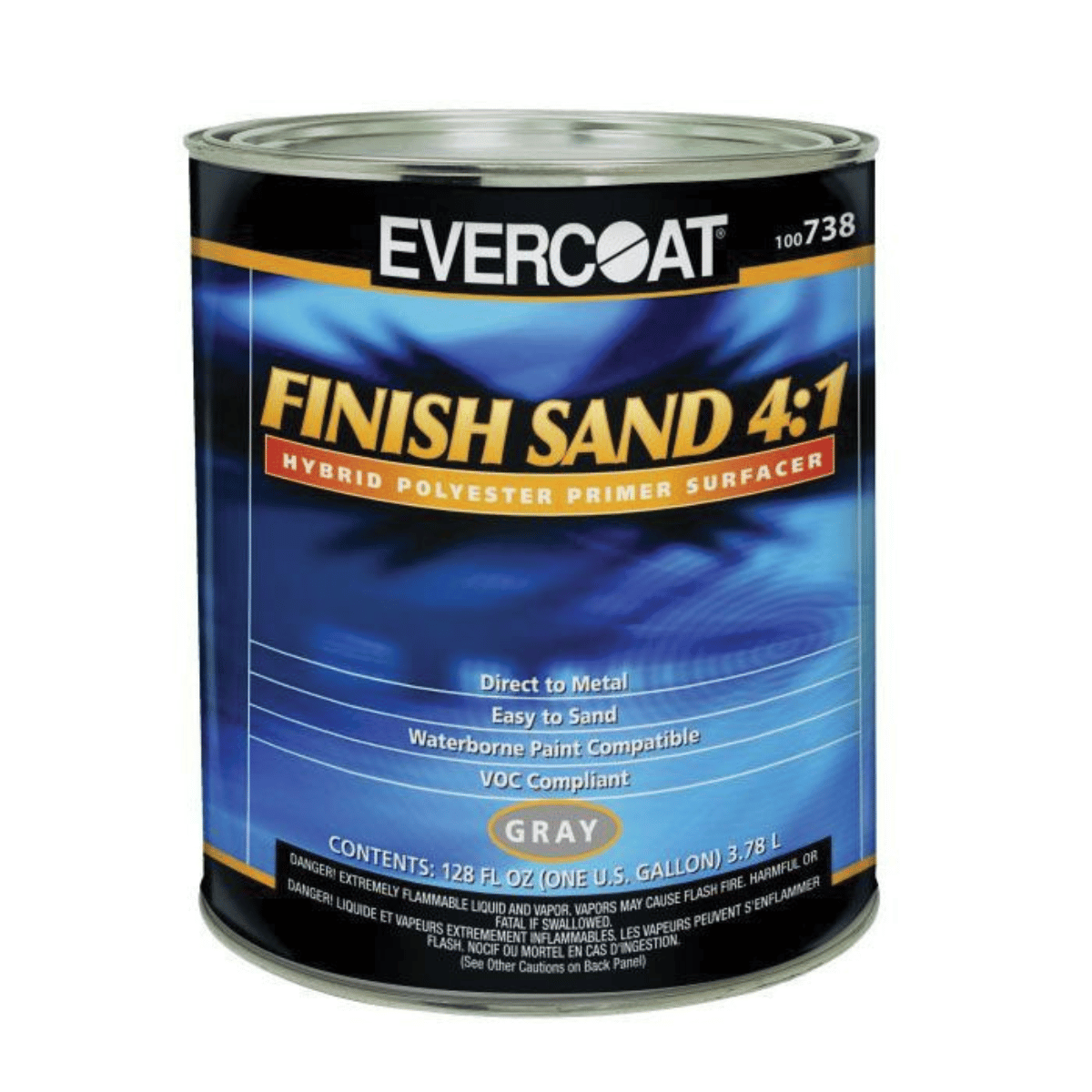 EVERCOAT® 100738 Gray Finish Sand Primer Surfacer, 1 Gallon